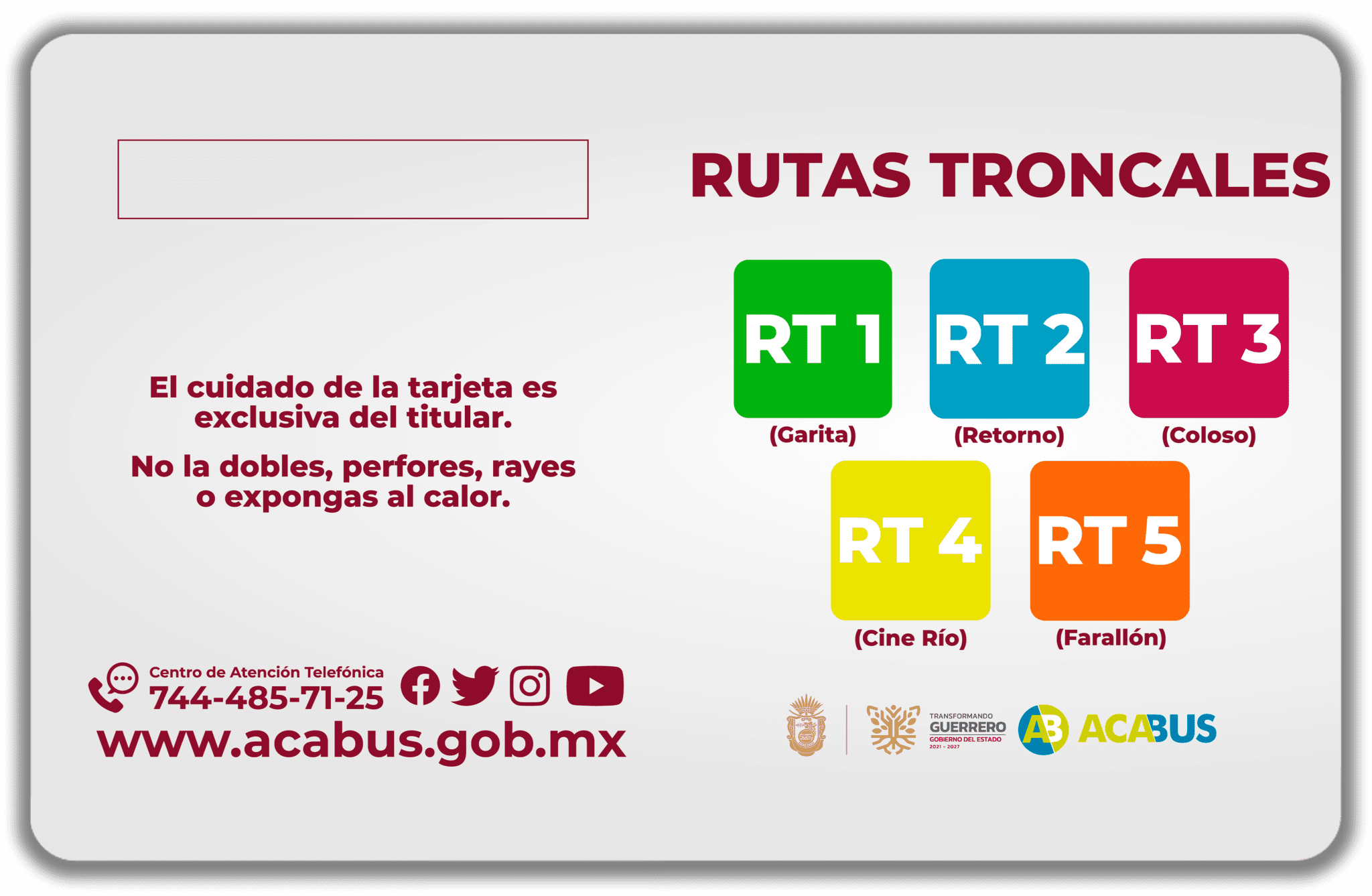 Tarifas - acabus.gob.mx